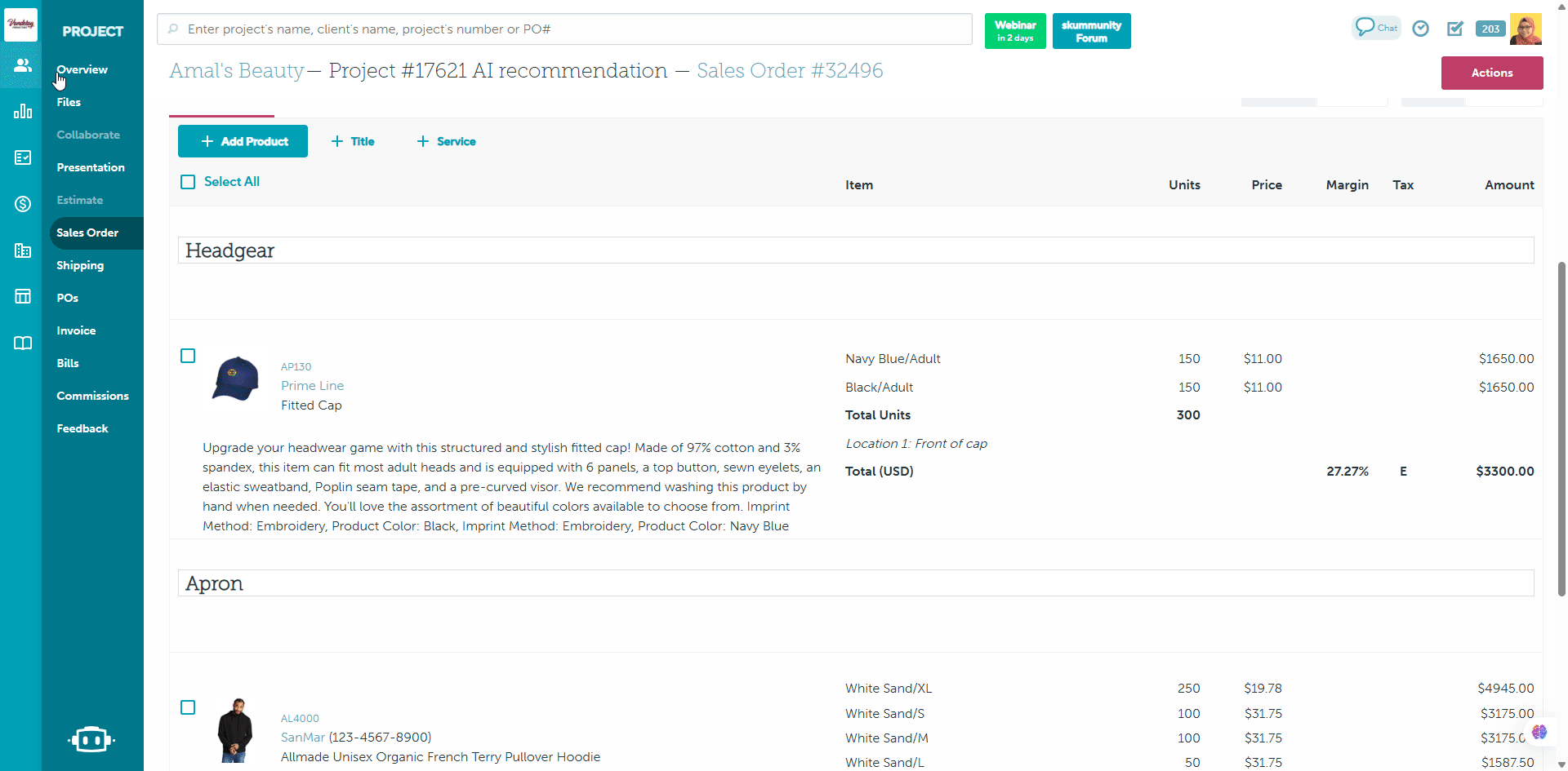 Connected+ Search Database and AI Product recommendation