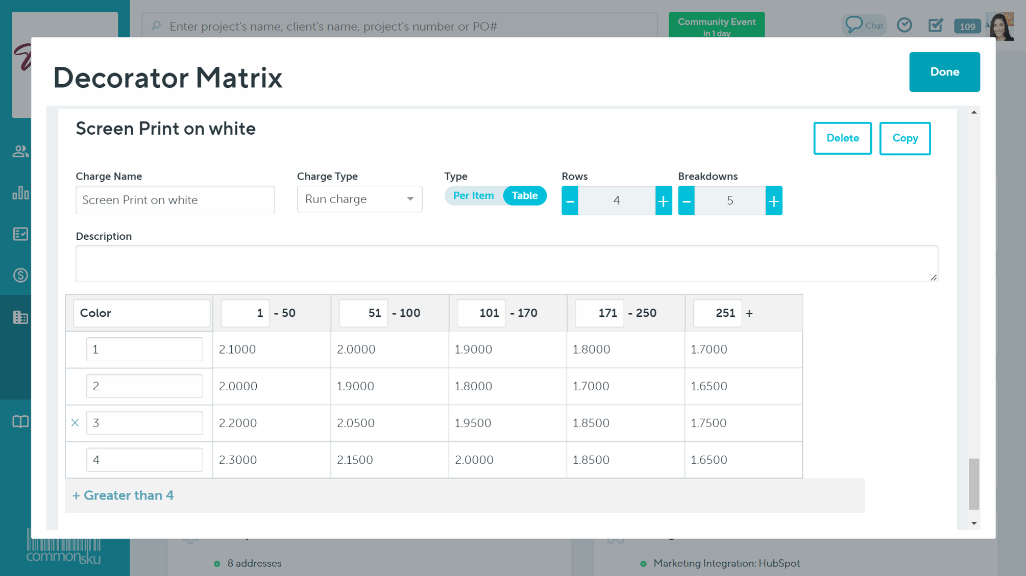 How to Create a Decorator Matrix