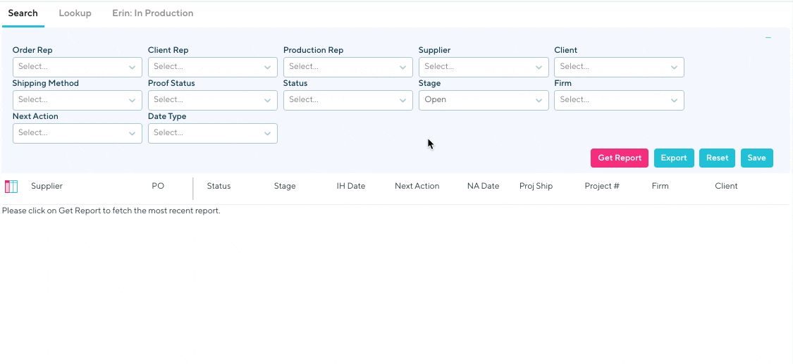 Purchase Order Stages