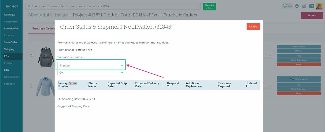 Order Status & Order Shipment Notifications