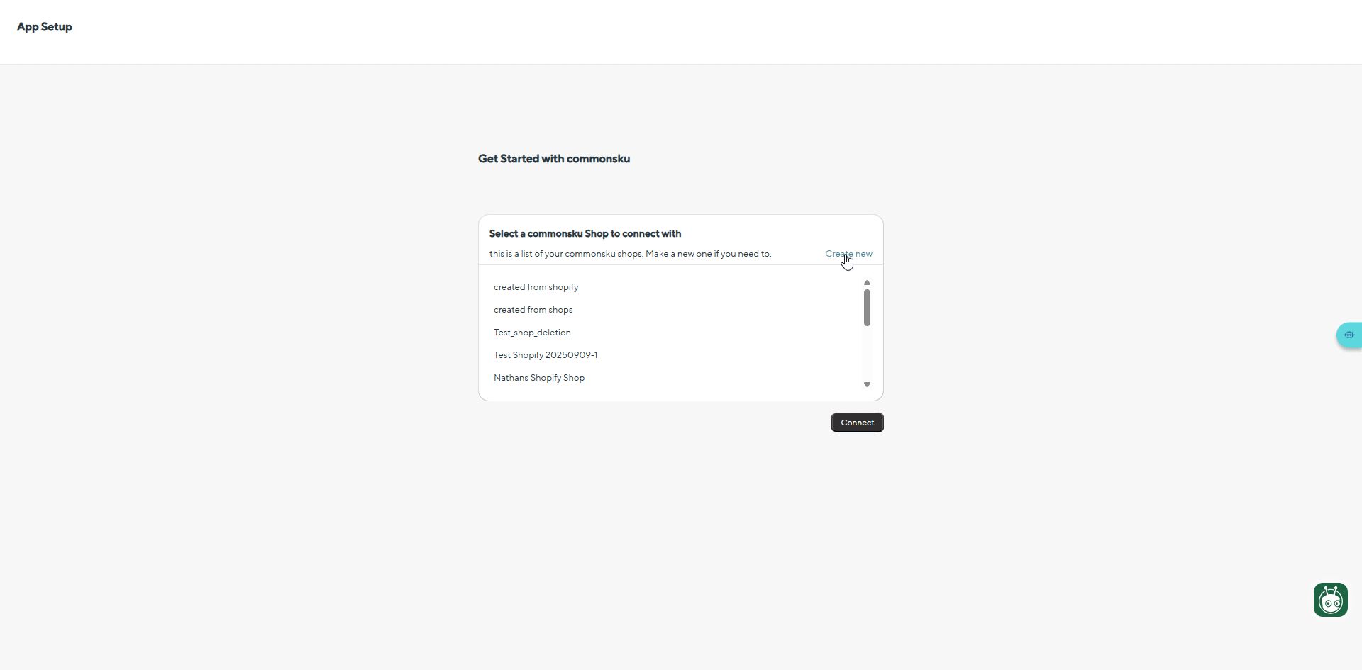 Connected Shops (Shopify Integration)